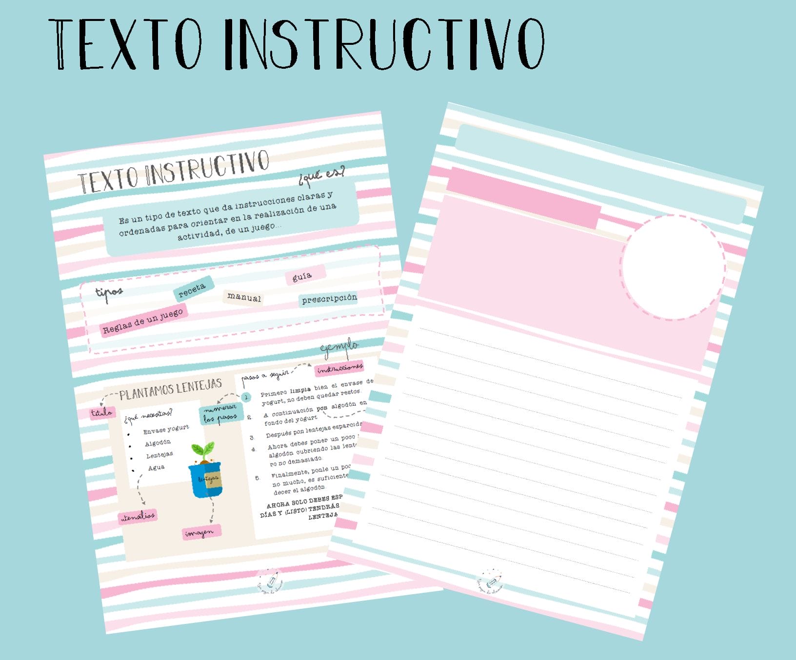 KIT plantillas de escritura - Una Pizca de Educación | Familia ...
