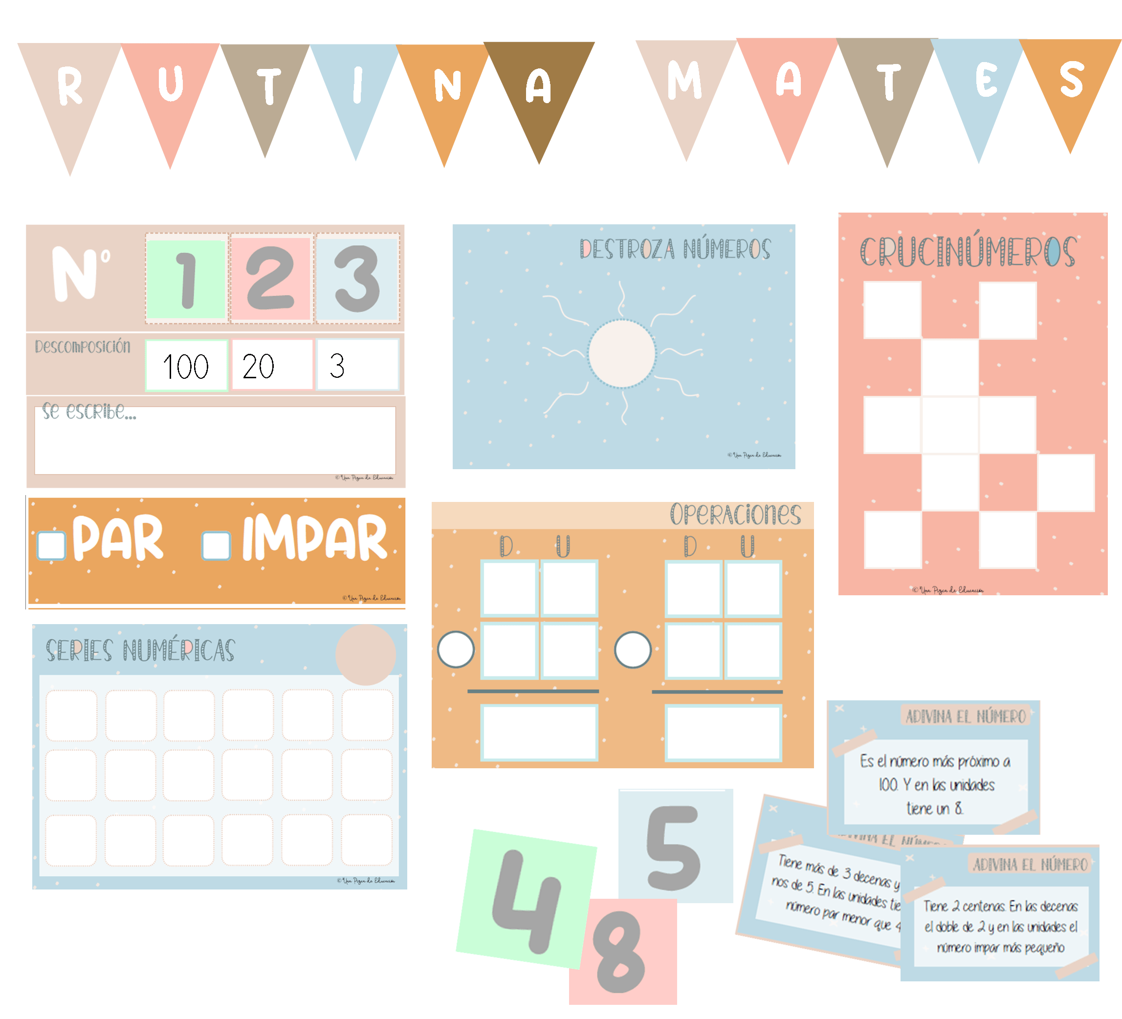 Rutinas matemáticas - Una Pizca de Educación | Familia · Maestros · Niños