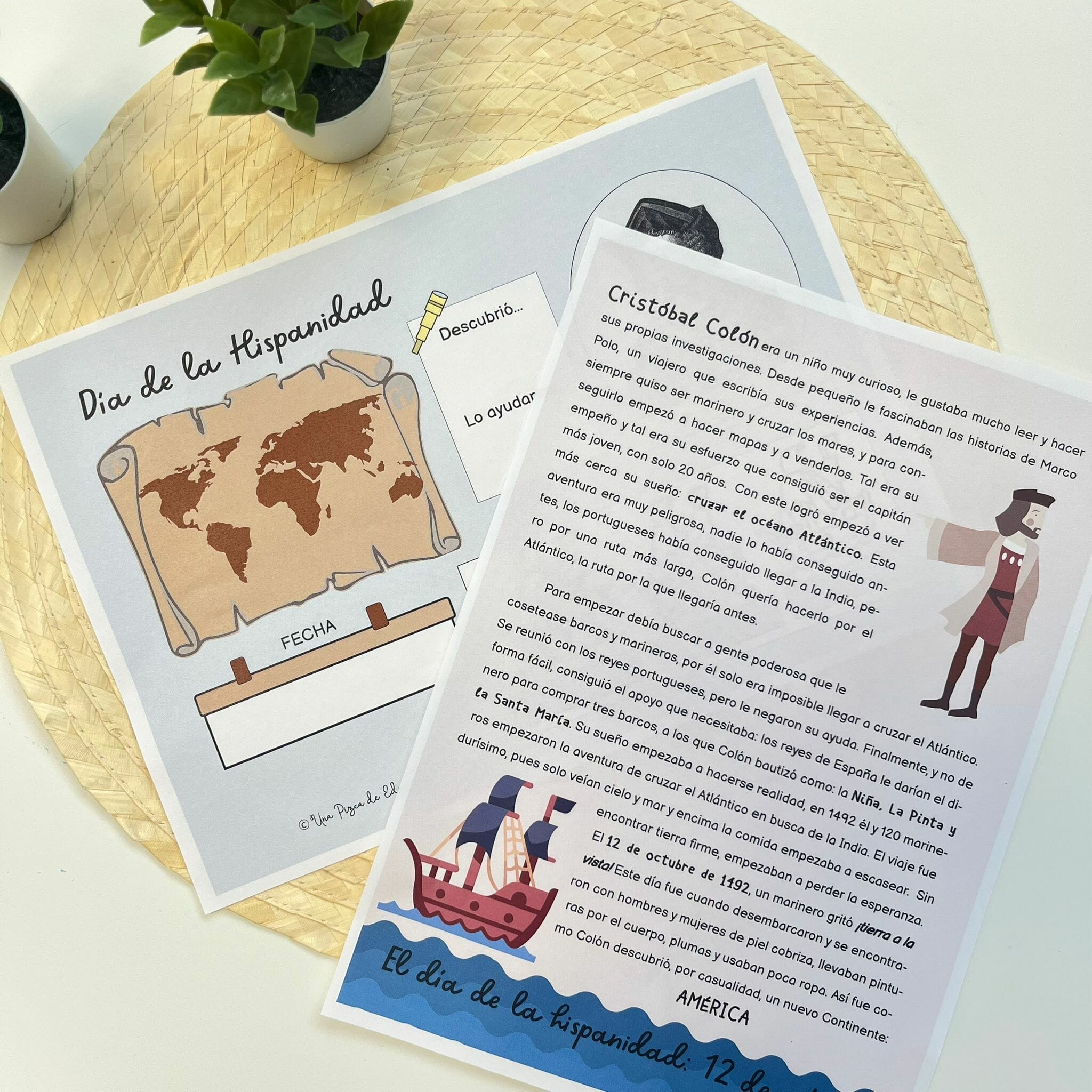 Día de la Hispanidad. Materiales - Una Pizca de Educación | Familia ...