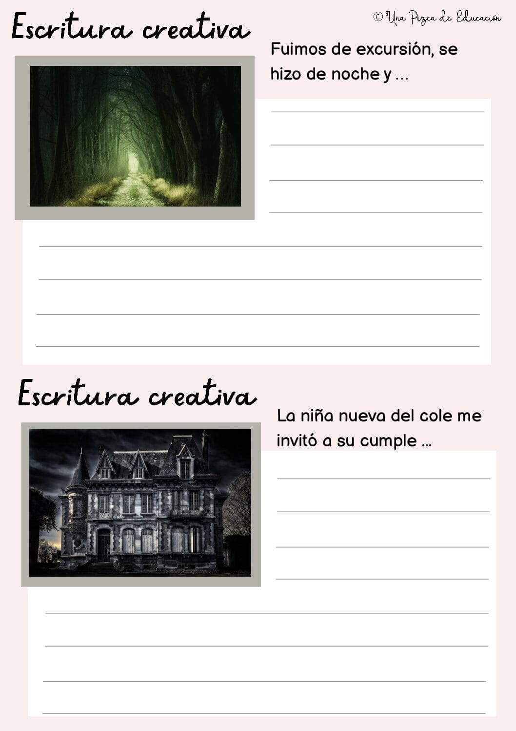 escritura creativa IMAGENES TERRORIFICAS - Una Pizca de Educación ...